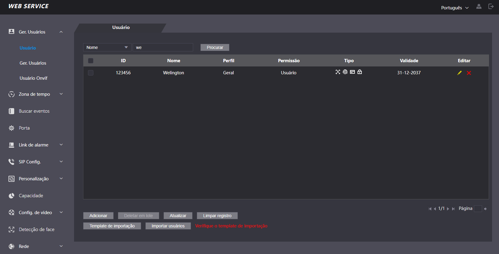 Manual Interface Web - Bio-T - SS 5531 MF W SS 5541 MF W