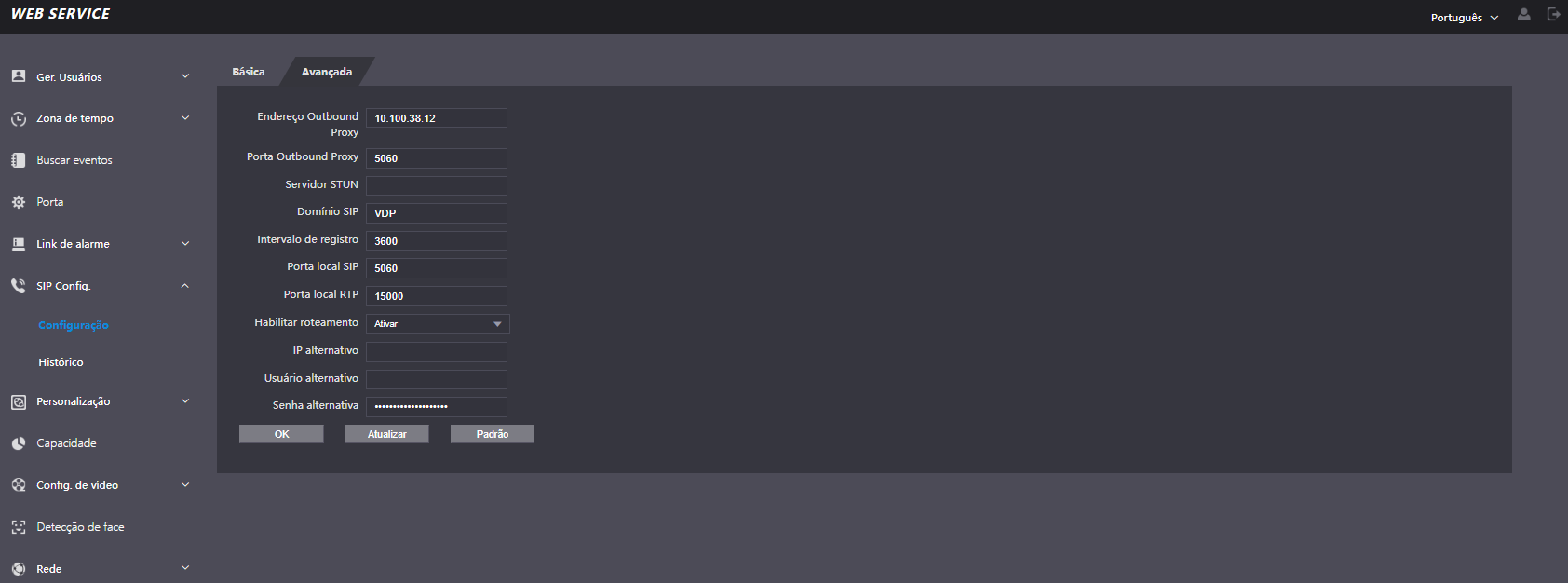 Manual Interface Web - Bio-T - SS 3532 MF W SS 3542 MF W